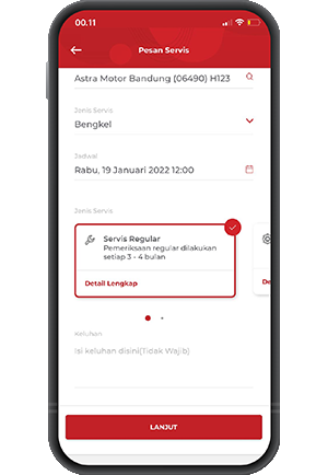 Langkah Booking Service