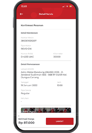 Langkah Booking Service